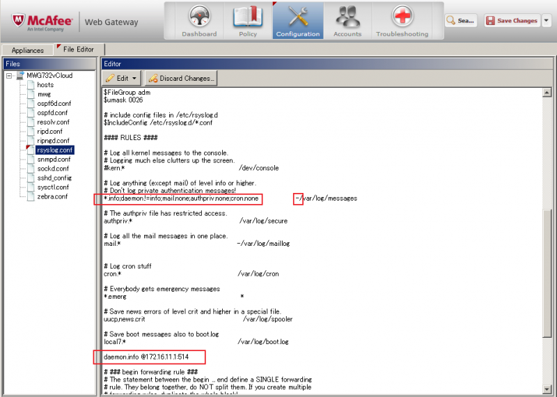 How to Configure McAfee Web Gateway Logging and Reporting